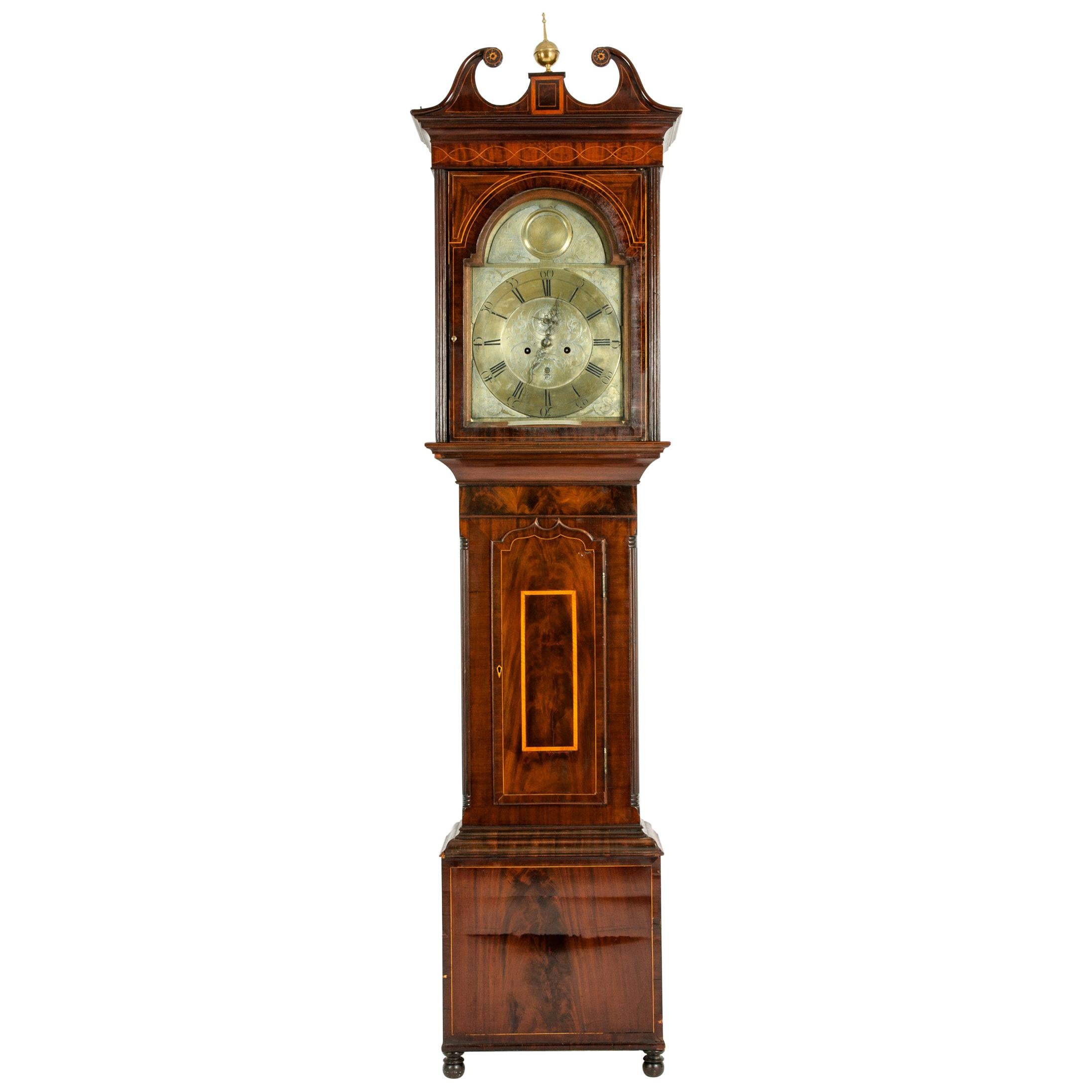 Vintage Herschede 9-Tube Carved Mahogany Long Case Clock, 20th Century ...
