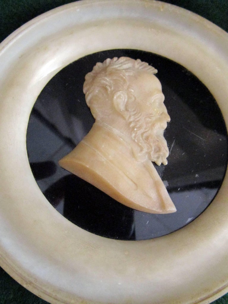 19th Century Intaglio Portrait Roundel "Grand Tour Souvenir" of ...