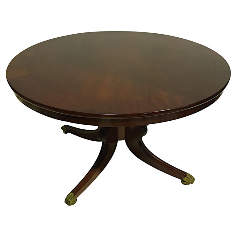 19th Century Irish Regency Flame Mahogany Dining Table by Gillingtons ...