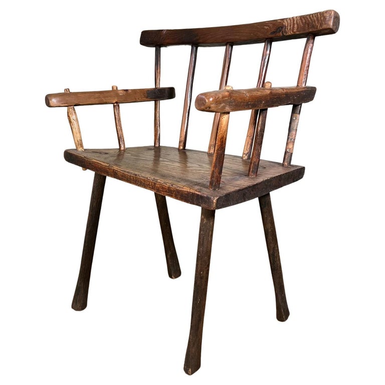19th Century Irish Vernacular Hedge Chair For Sale at 1stDibs