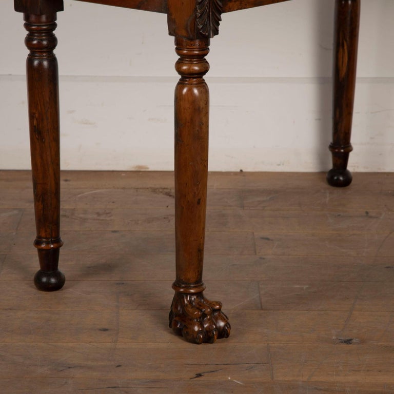 19th Century, Irish Yew Wood Side Table For Sale at 1stDibs