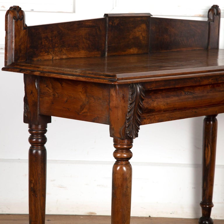 19th Century, Irish Yew Wood Side Table For Sale at 1stDibs