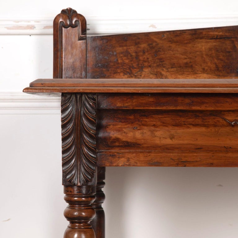 19th Century, Irish Yew Wood Side Table For Sale at 1stDibs