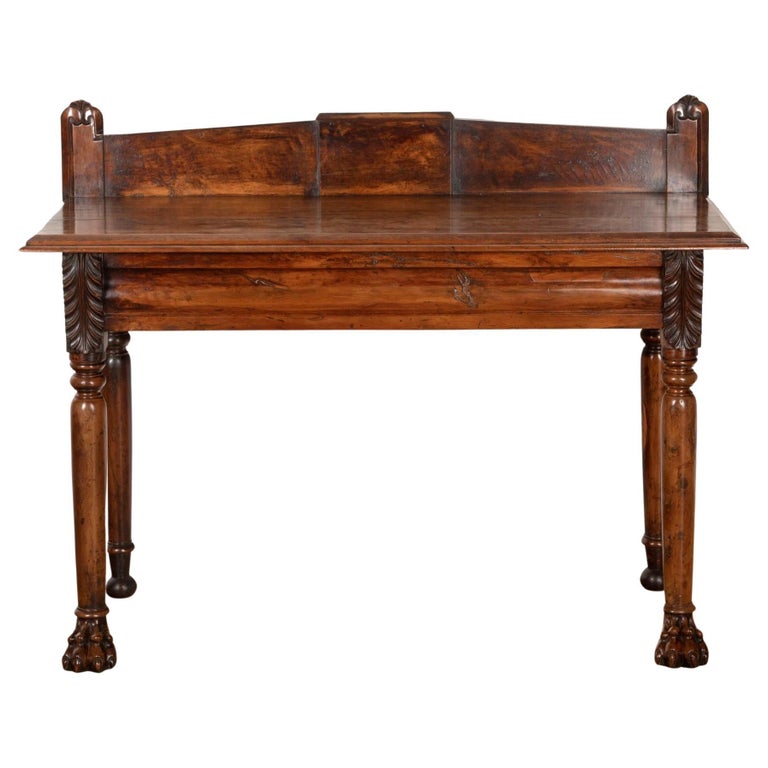 19th Century, Irish Yew Wood Side Table For Sale at 1stDibs