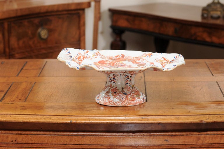 19th Century Ironstone Compote in Imari Colors with Birds, England For ...