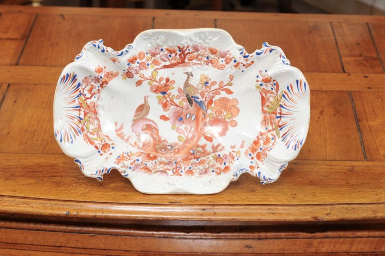 19th Century Ironstone Compote in Imari Colors with Birds, England For ...
