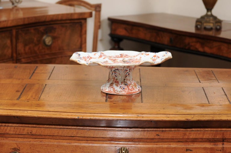 19th Century Ironstone Compote in Imari Colors with Birds, England For ...