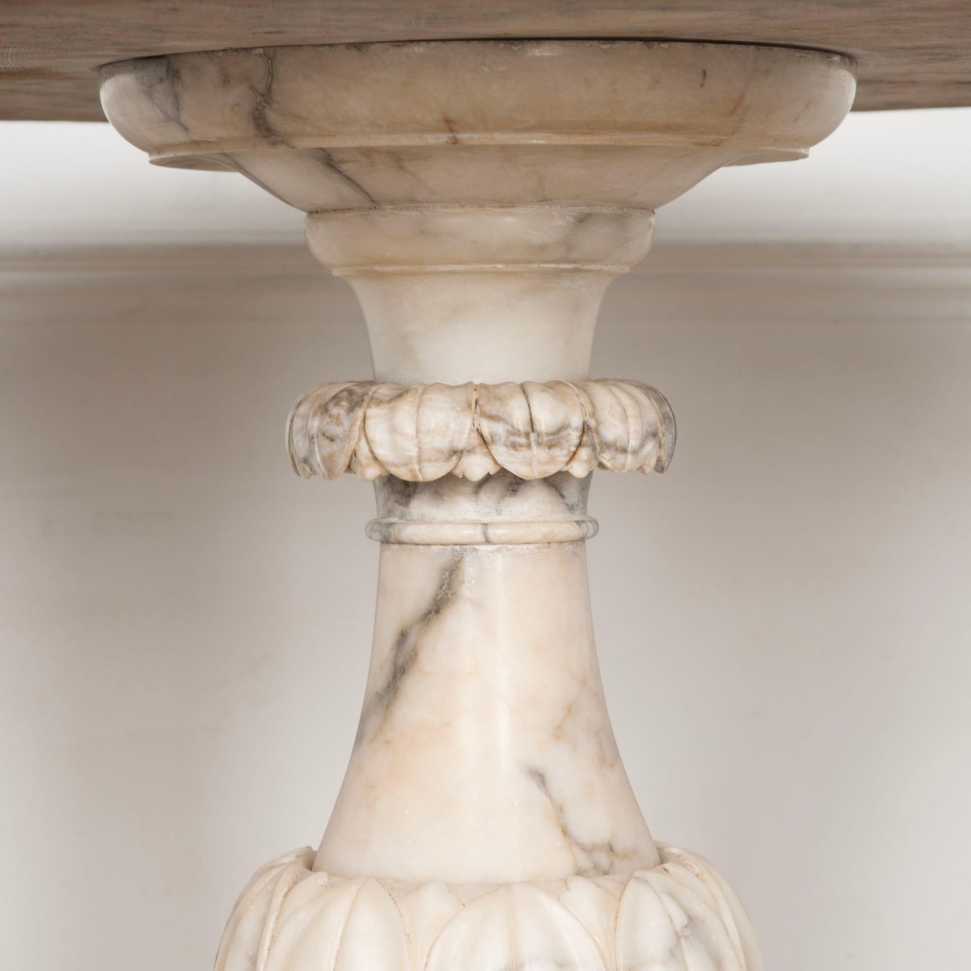 19th Century Italian Alabaster Centre Table For Sale at 1stDibs