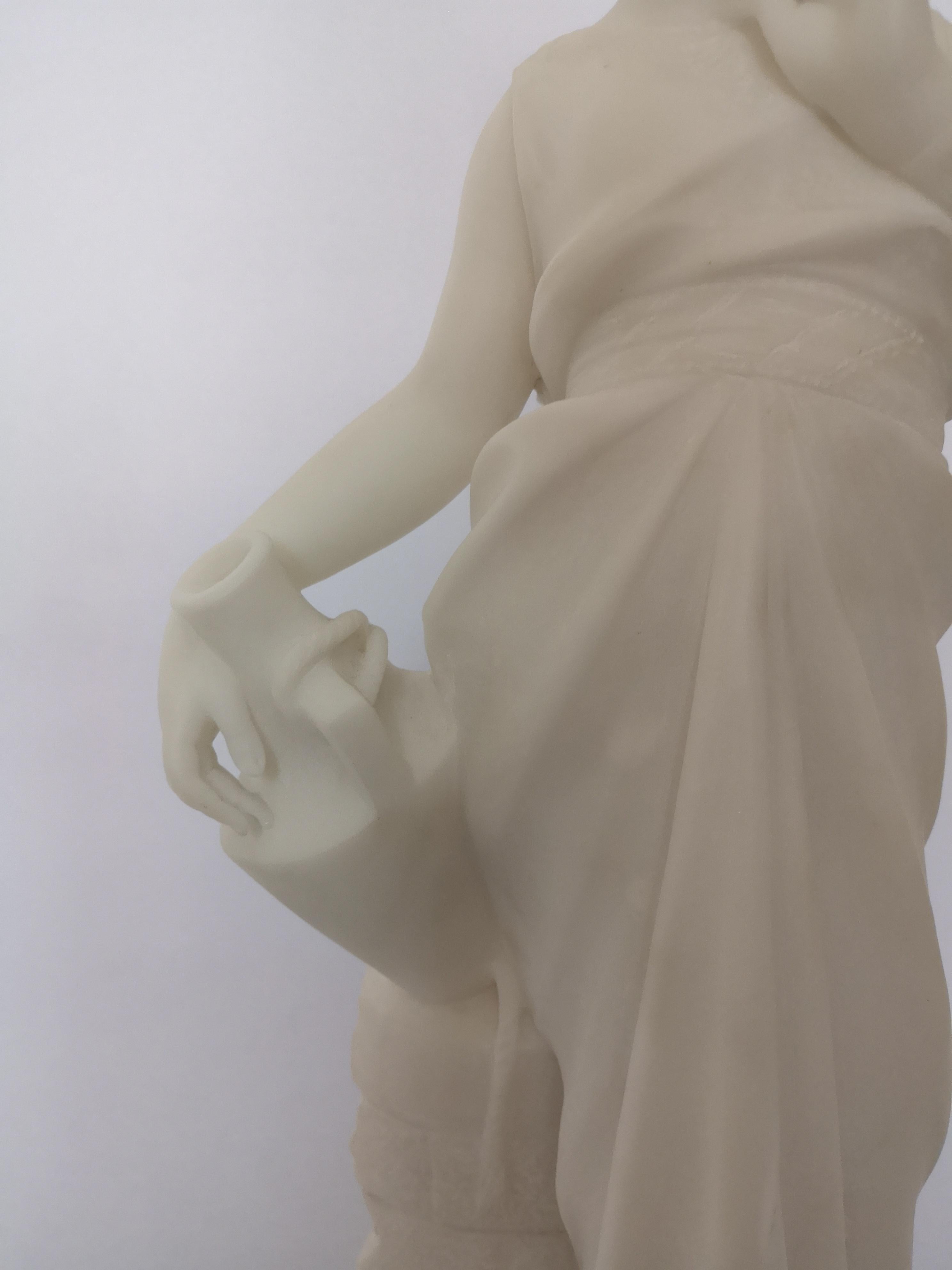 19th Century Italian Alabaster Sculpture of a Lady by Pugi For Sale at ...