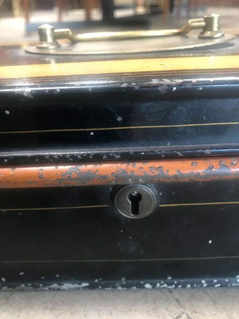 19th Century Italian Antique Safe Iron Box at 1stDibs | antique safe box