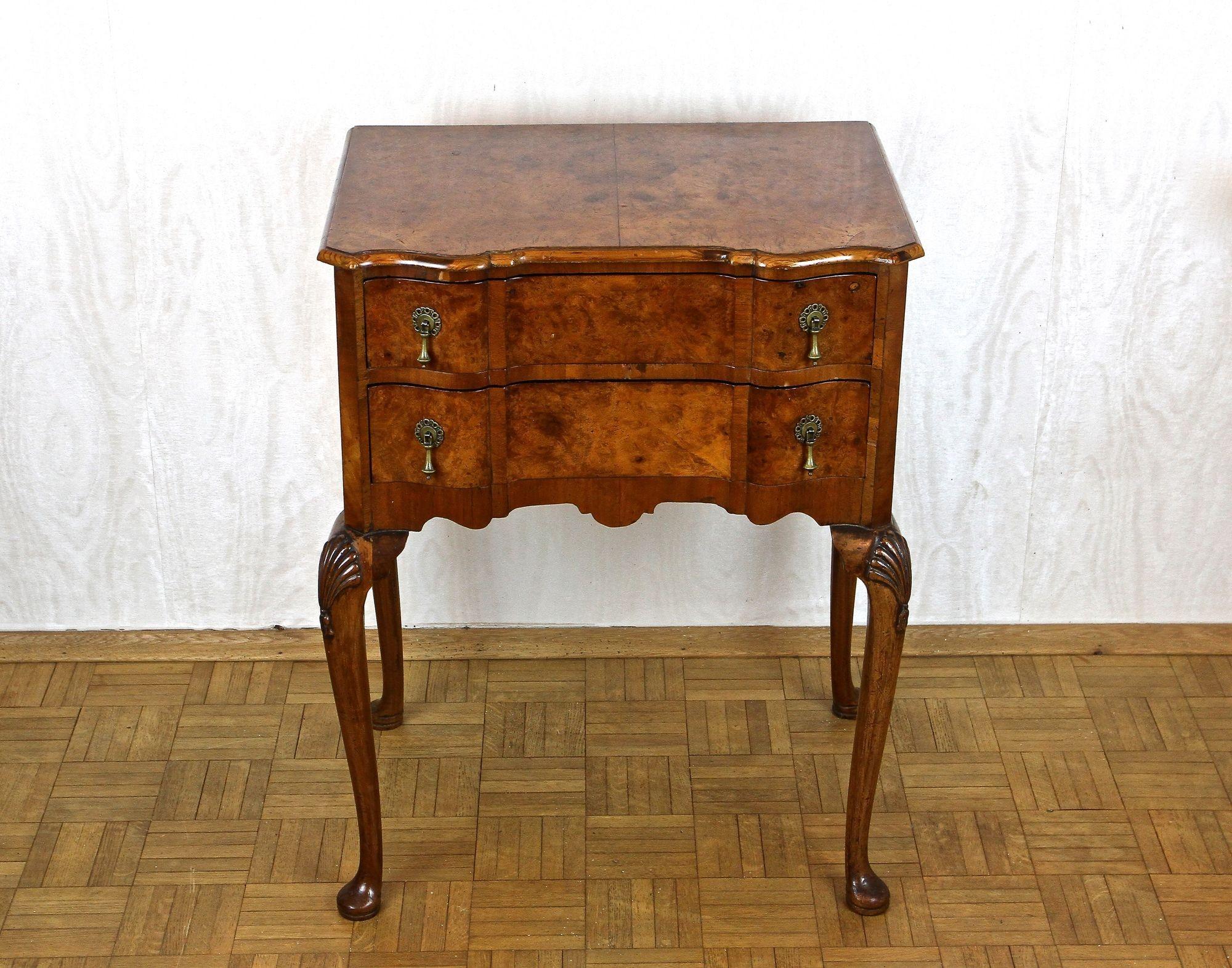 19th Century Italian Baroque Revival Side Table, Poplar/ Nutwood, IT ca ...
