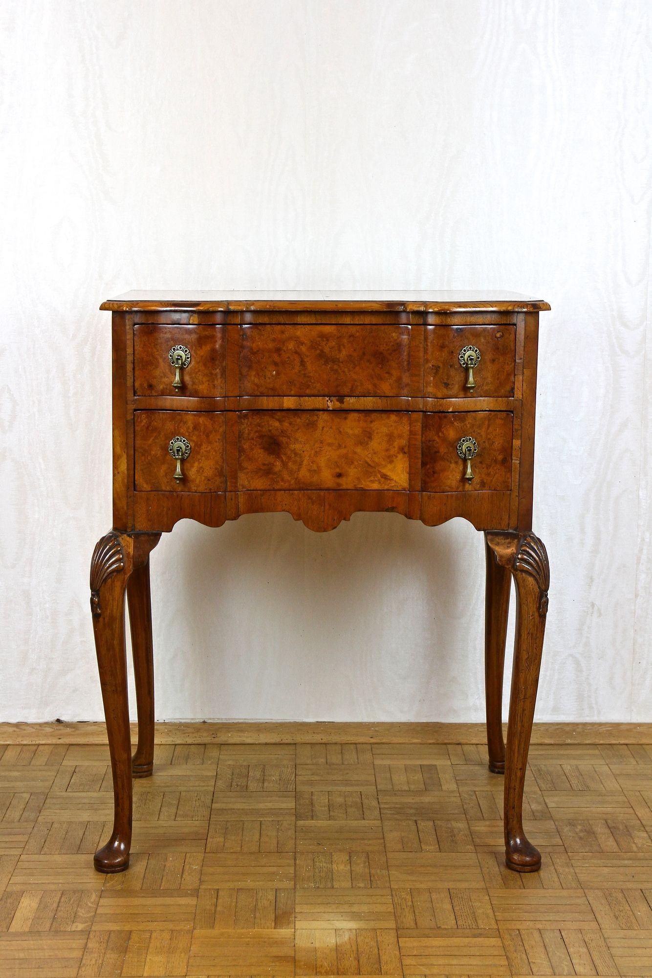 19th Century Italian Baroque Revival Side Table, Poplar/ Nutwood, IT ca ...