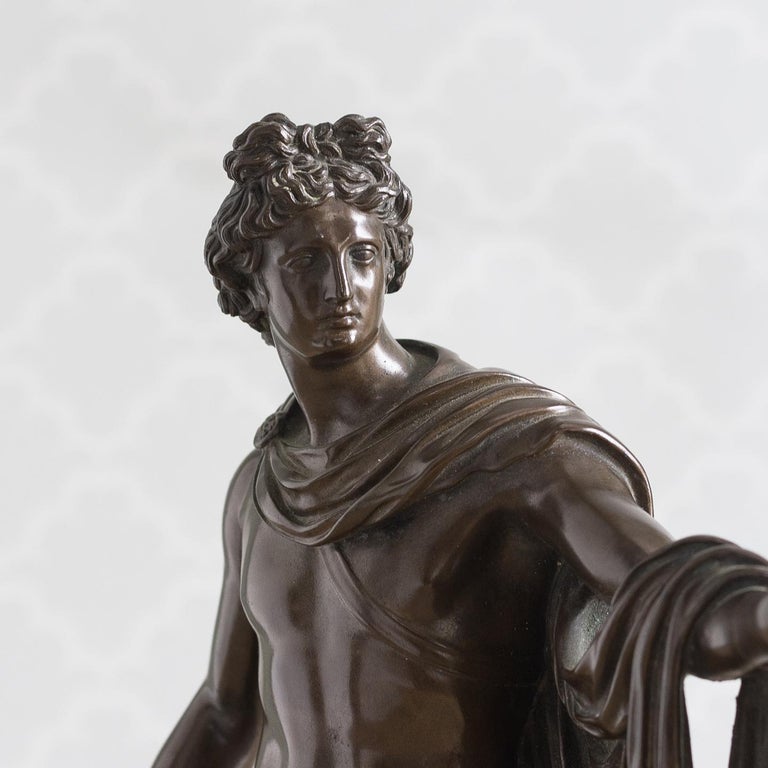 19th Century Italian Bronze of ‘The Apollo Belvedere’ For Sale at 1stDibs
