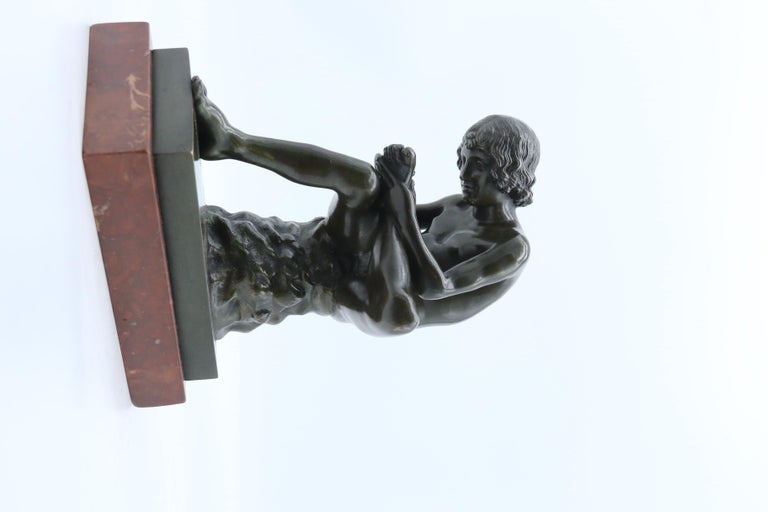 19th century Italian bronze sculpture, The boy with the thorn or ...