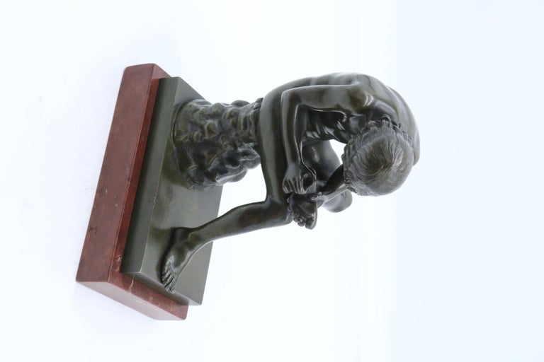 19th century Italian bronze sculpture, The boy with the thorn or ...