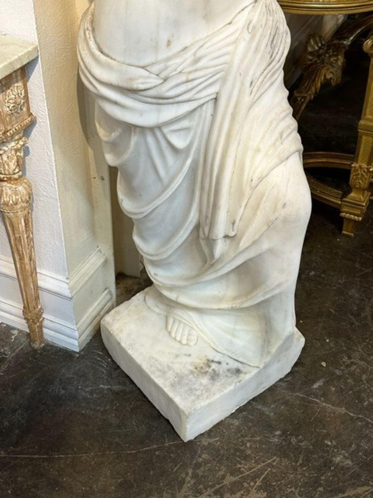 19th Century Italian Carved Marble Statue of Venus De Milo For Sale at ...