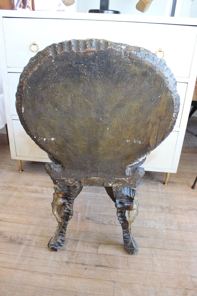 19th Century Italian Carved Wood Grotto Chair at 1stDibs | venetian ...