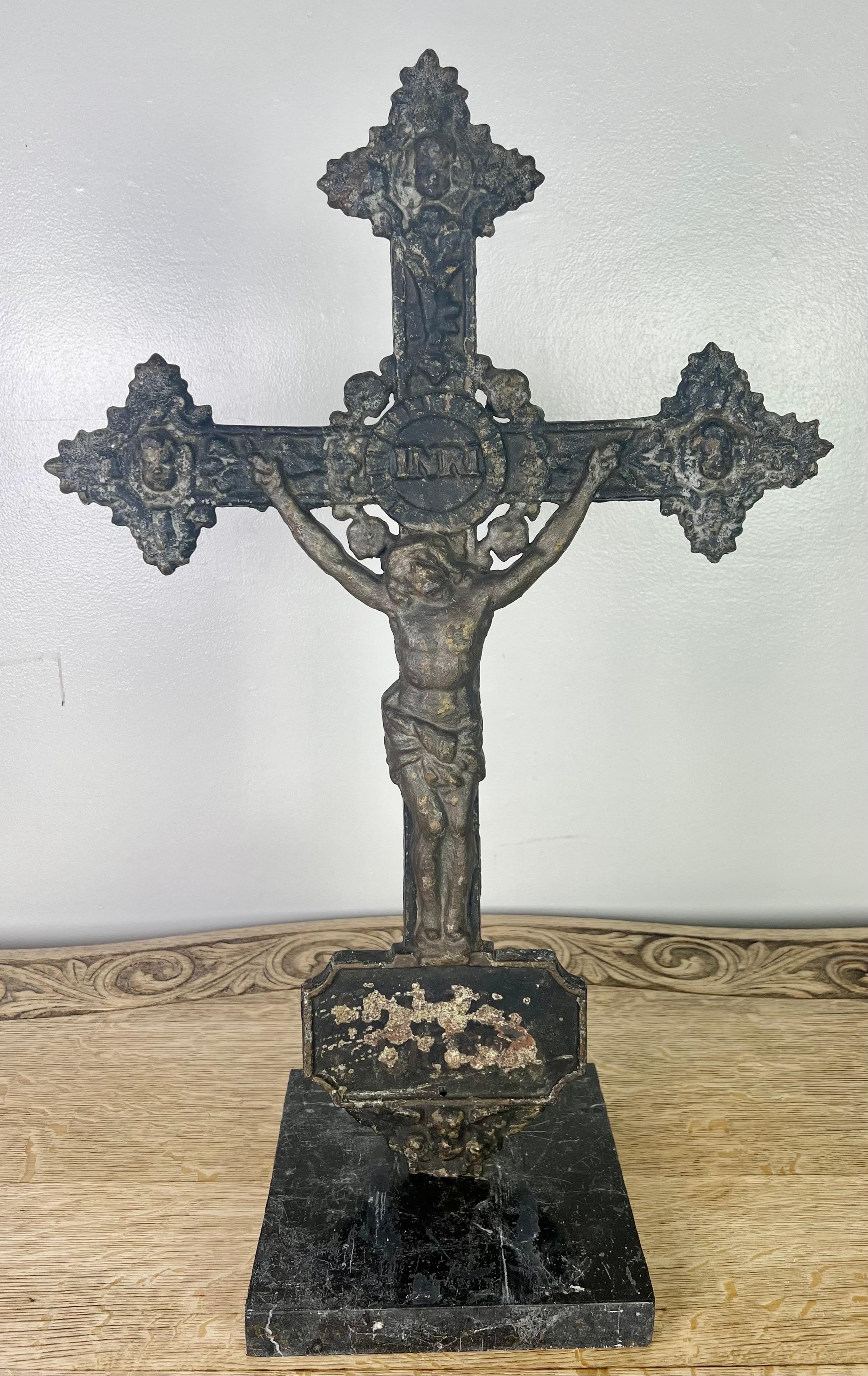 19th Century Italian Cast Iron Cross at 1stDibs