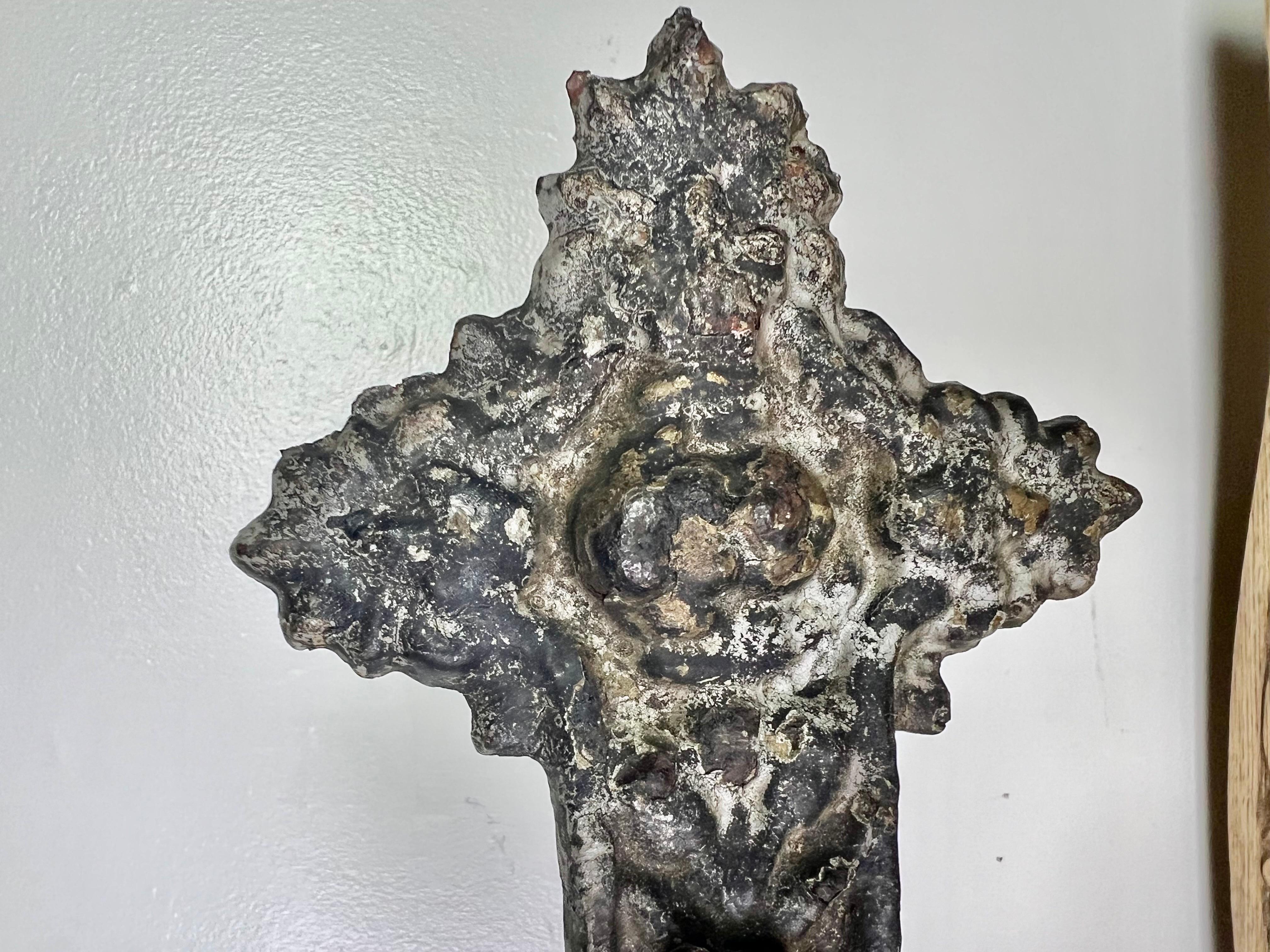 19th Century Italian Cast Iron Cross at 1stDibs