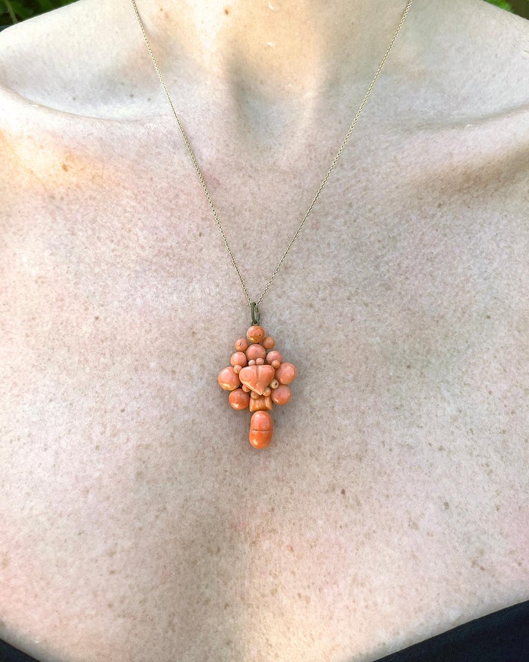 19th Century Italian Coral Cross For Sale at 1stDibs