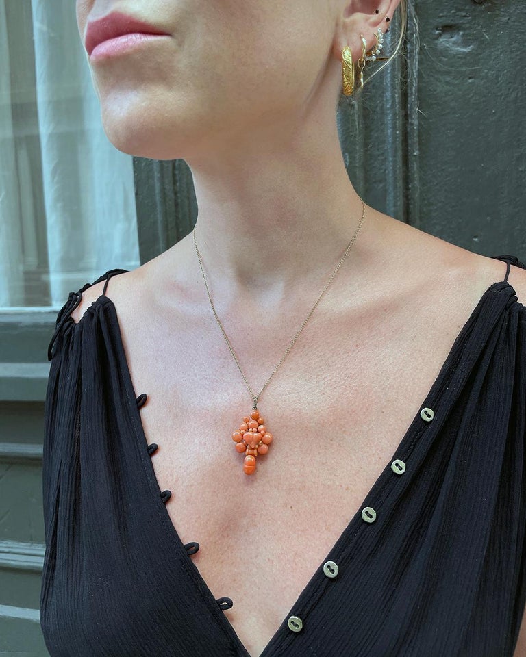 19th Century Italian Coral Cross For Sale at 1stDibs