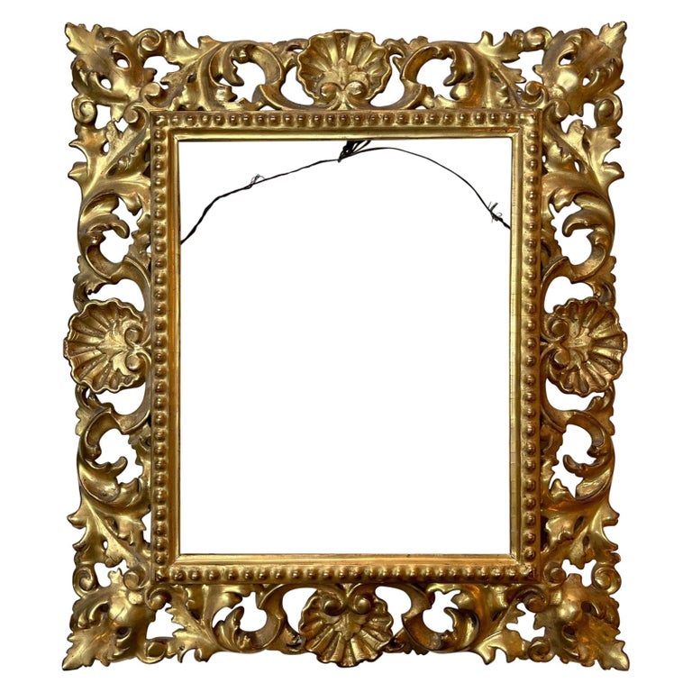 19th Century Italian Florentine Giltwood Frame For Sale at 1stDibs