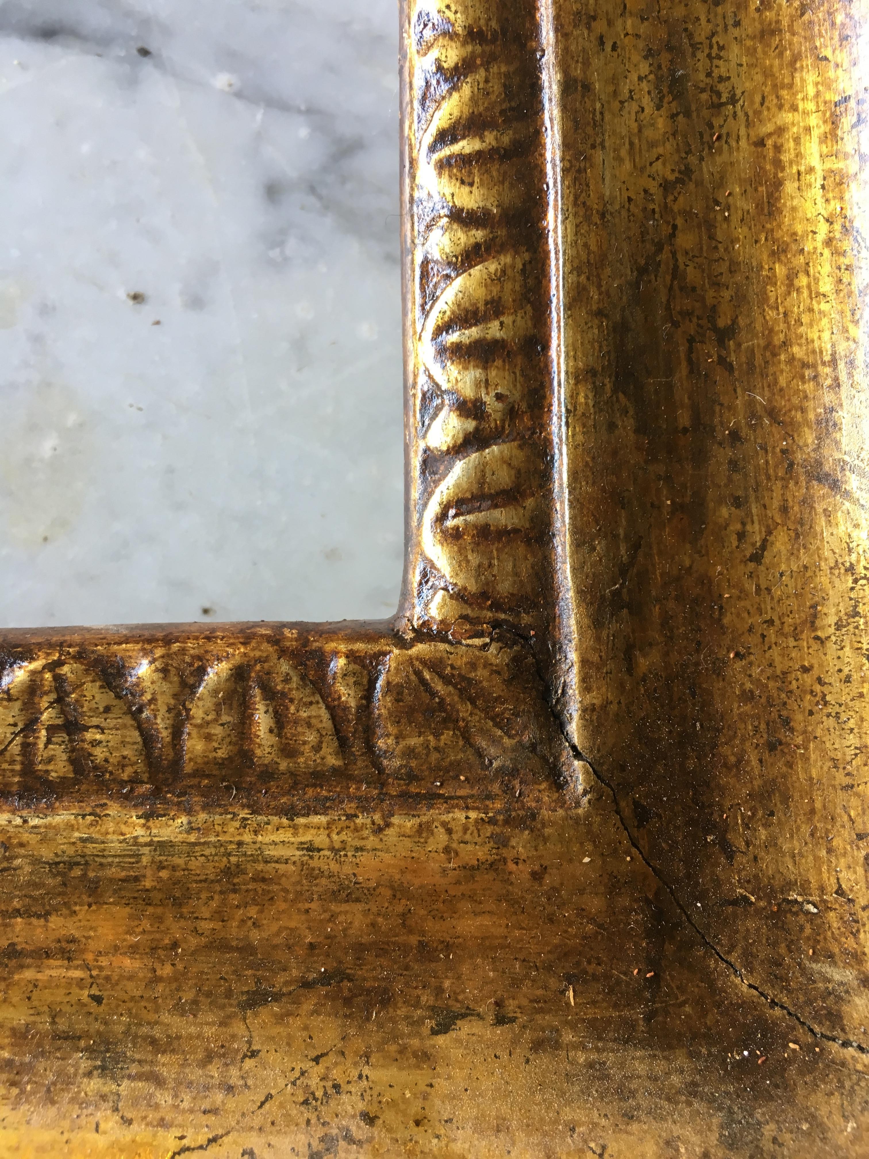 19th Century Italian Gilt Wooden Frame, 1890s For Sale at 1stDibs
