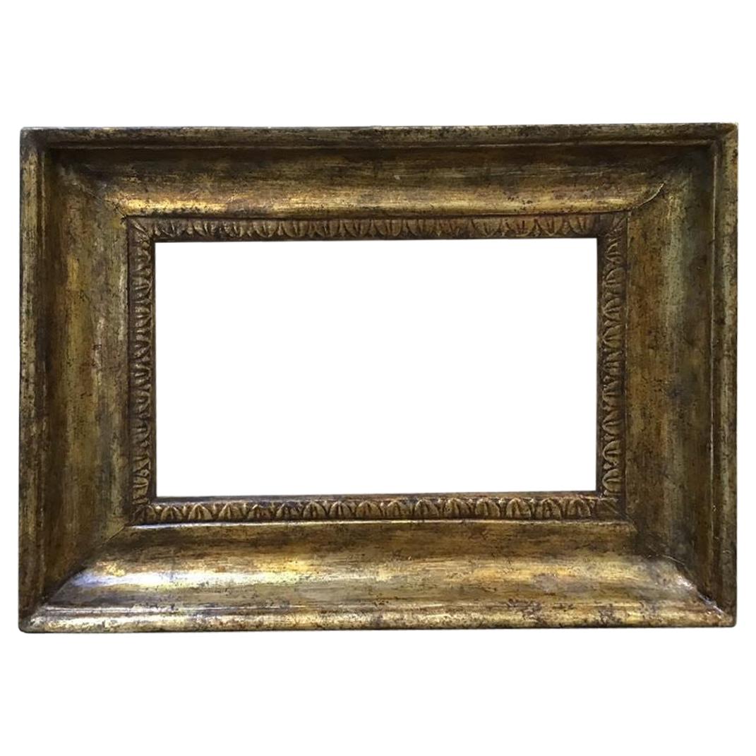 19th Century Italian Gilt Wooden Frame, 1890s For Sale at 1stDibs