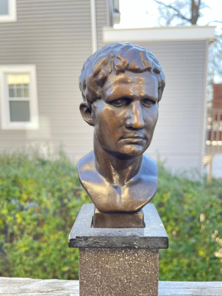 19th Century Italian Grand Tour Bronze Bust of Marcus Vipsanius Agrippa ...
