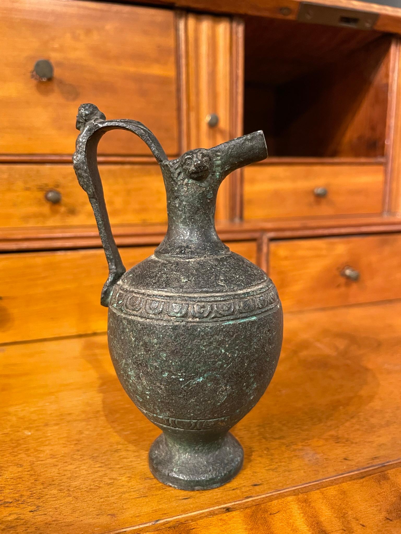 19th Century Italian Grand Tour Bronze of a Wine Vessel at 1stDibs