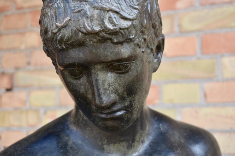19th Century Italian Grand Tour Bronze Sculpture, Greek Boy For Sale at ...