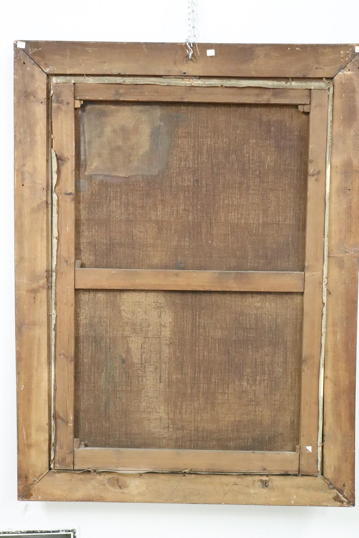 19th Century Italian Great Oil Painting on Canvas Crucifixion of Jesus ...