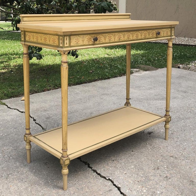 19th Century Italian Hand Painted Console, Server at 1stDibs