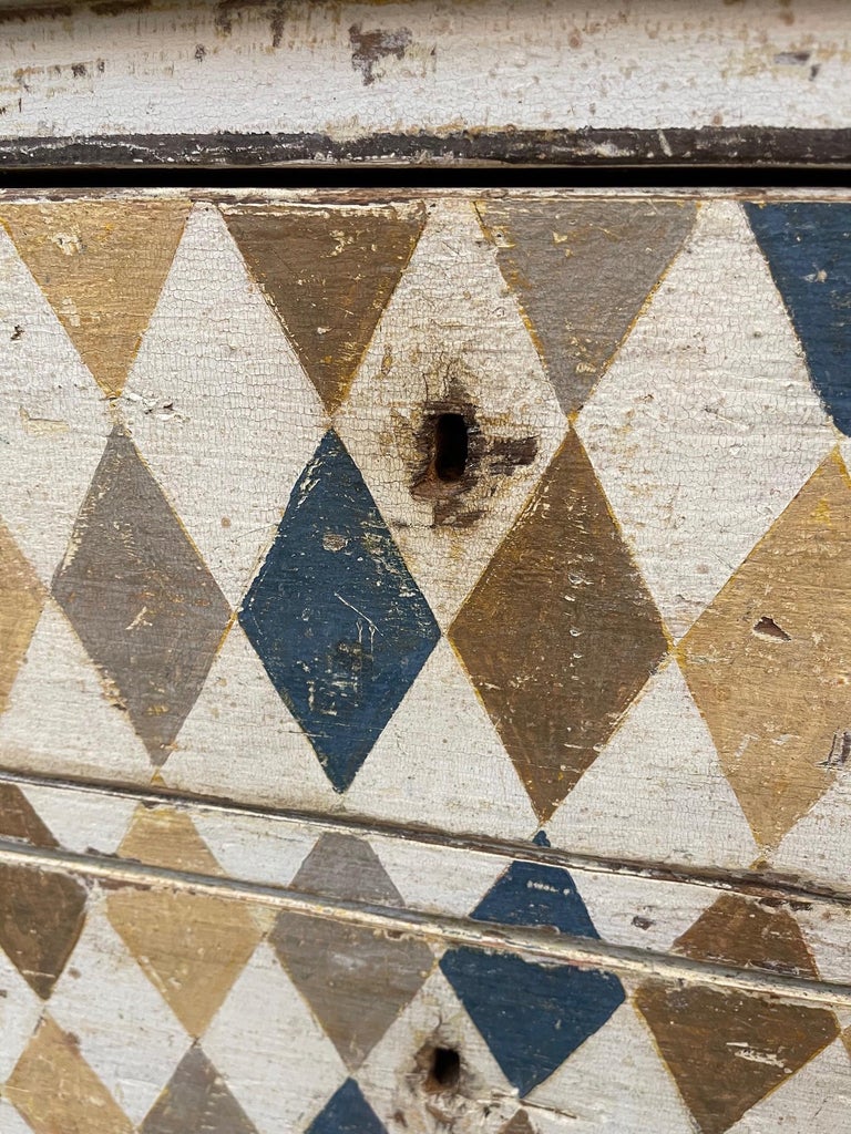 19th Century Italian Hand Painted Multicolored Commode at 1stDibs
