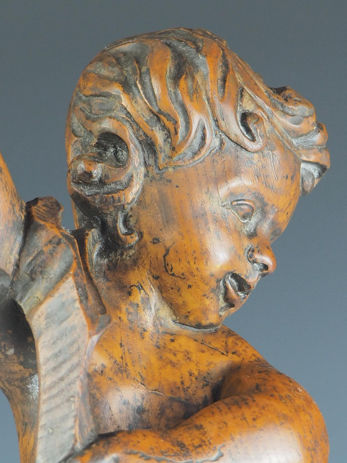 19th Century Italian Lime Wood Carved Putti at 1stDibs