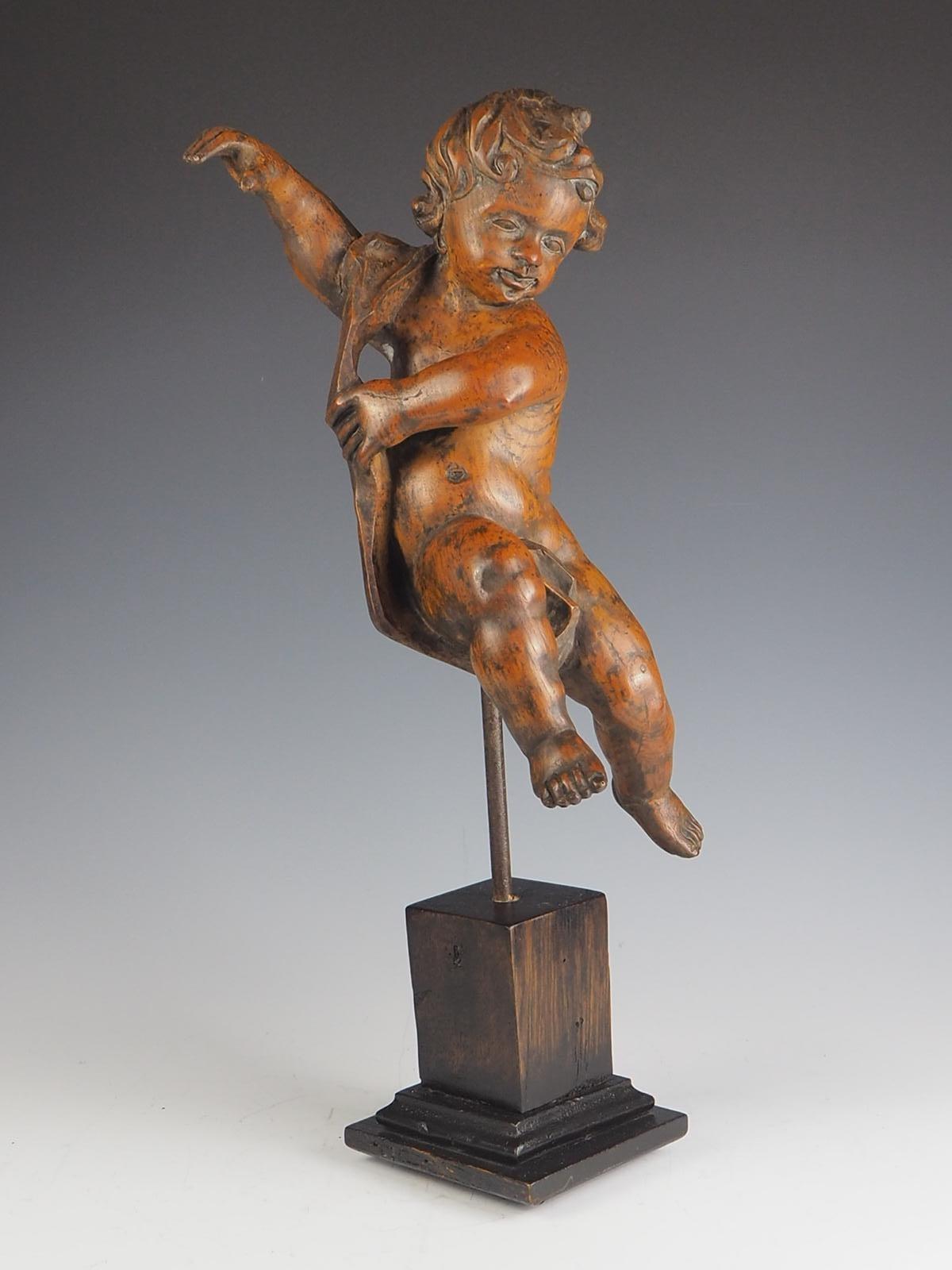 19th Century Italian Lime Wood Carved Putti at 1stDibs