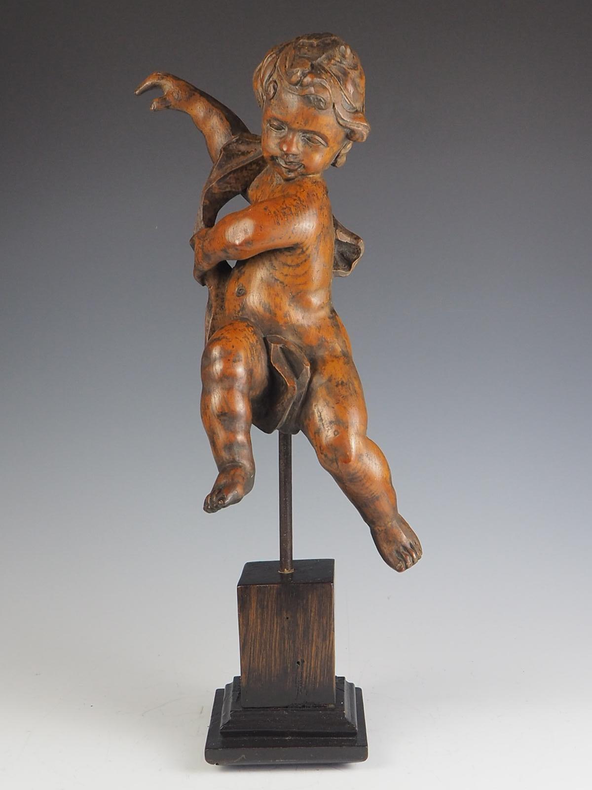 19th Century Italian Lime Wood Carved Putti at 1stDibs
