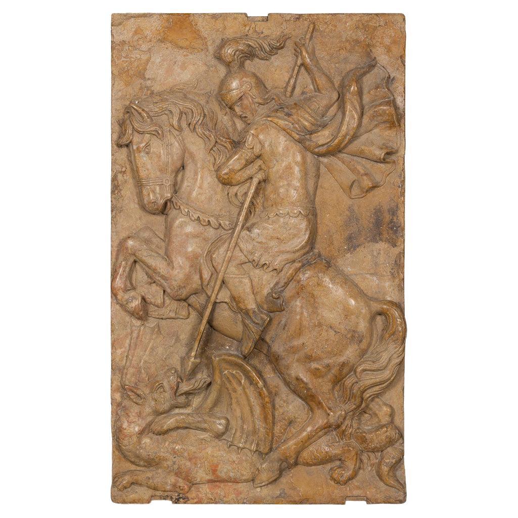 19th Century, Hand-Carved Meerschaum Bas Relief Plaque, Justin Mathieu ...