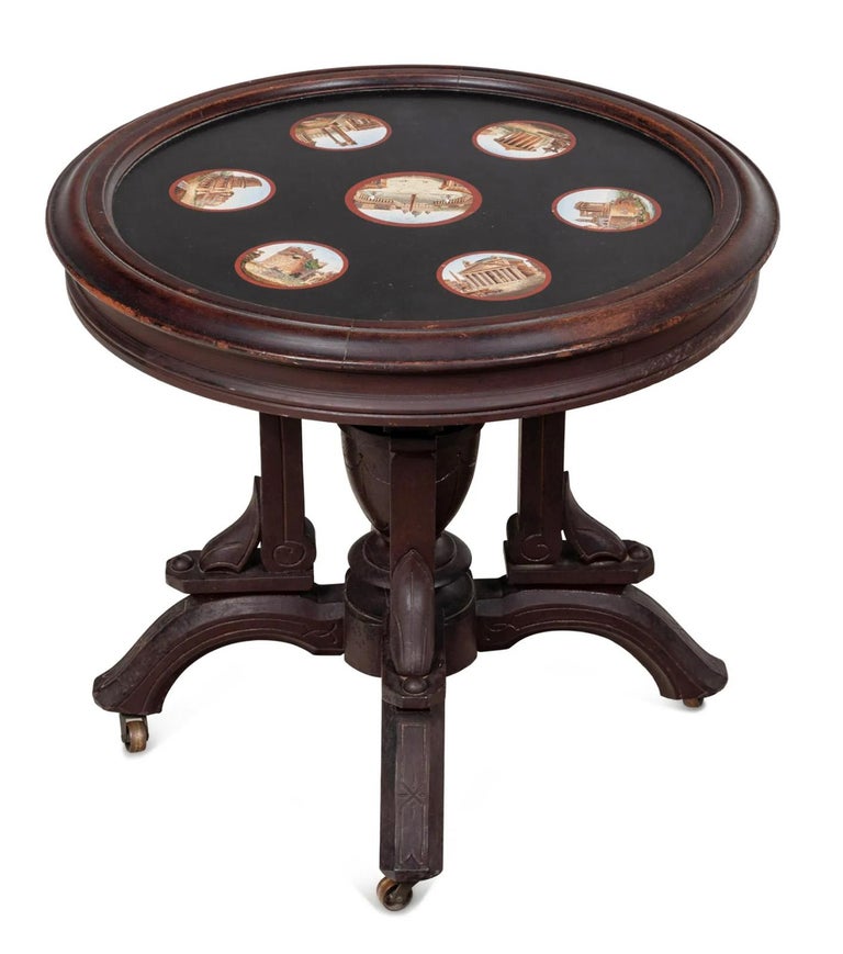 19th Century Italian Mosaic Inset Table at 1stDibs