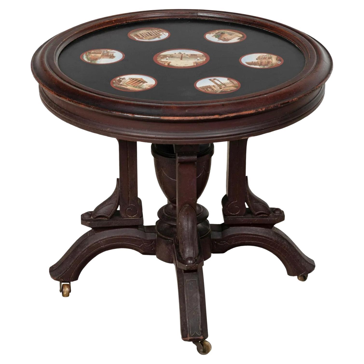 19th Century Italian Mosaic Inset Table at 1stDibs