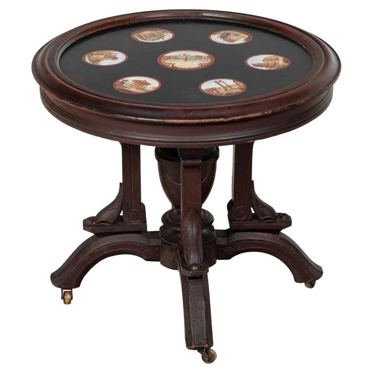 19th Century Italian Mosaic Inset Table at 1stDibs