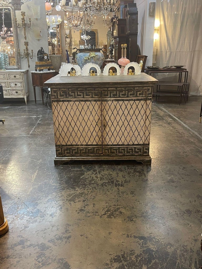 19th Century Italian Painted Buffets with Greek Key Design For Sale at ...