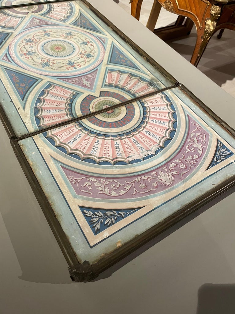 19th Century, Italian Polychrome Paper Painted Centerpiece For Sale at ...