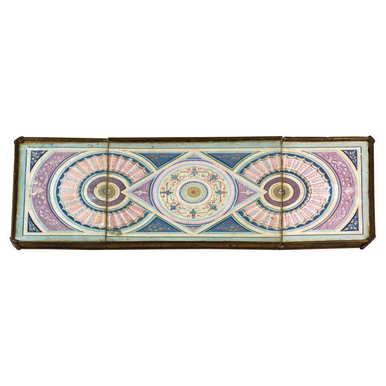 19th Century, Italian Polychrome Paper Painted Centerpiece For Sale at ...