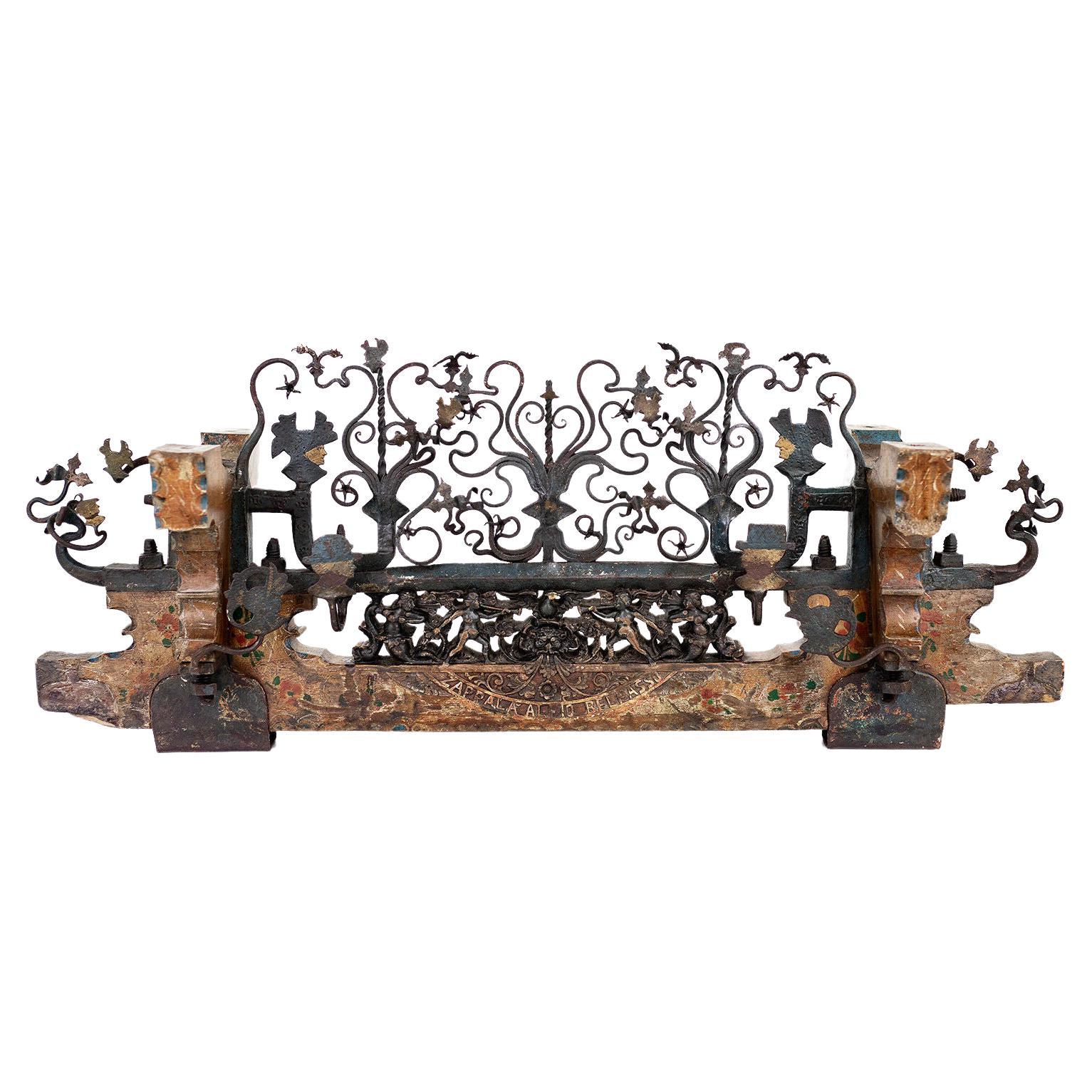 Rare Early 20th Century Brass and Oak Arts and Crafts House Gong for ...