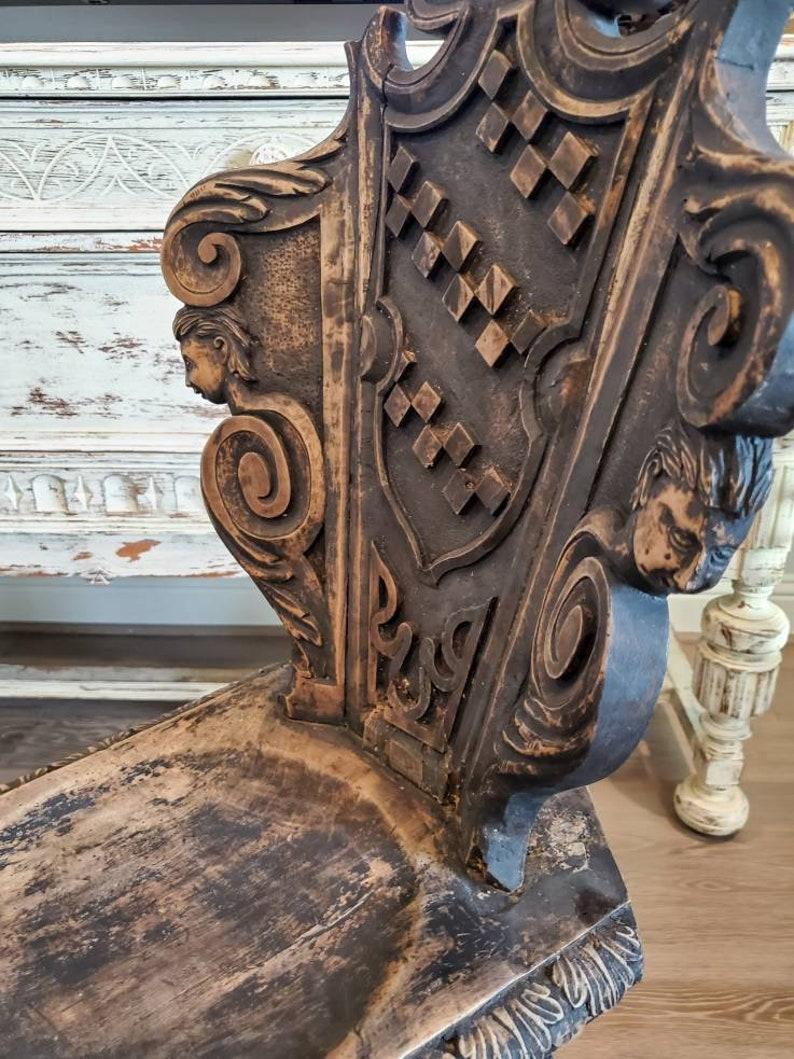 19th Century Italian Renaissance Sgabello Chair at 1stDibs