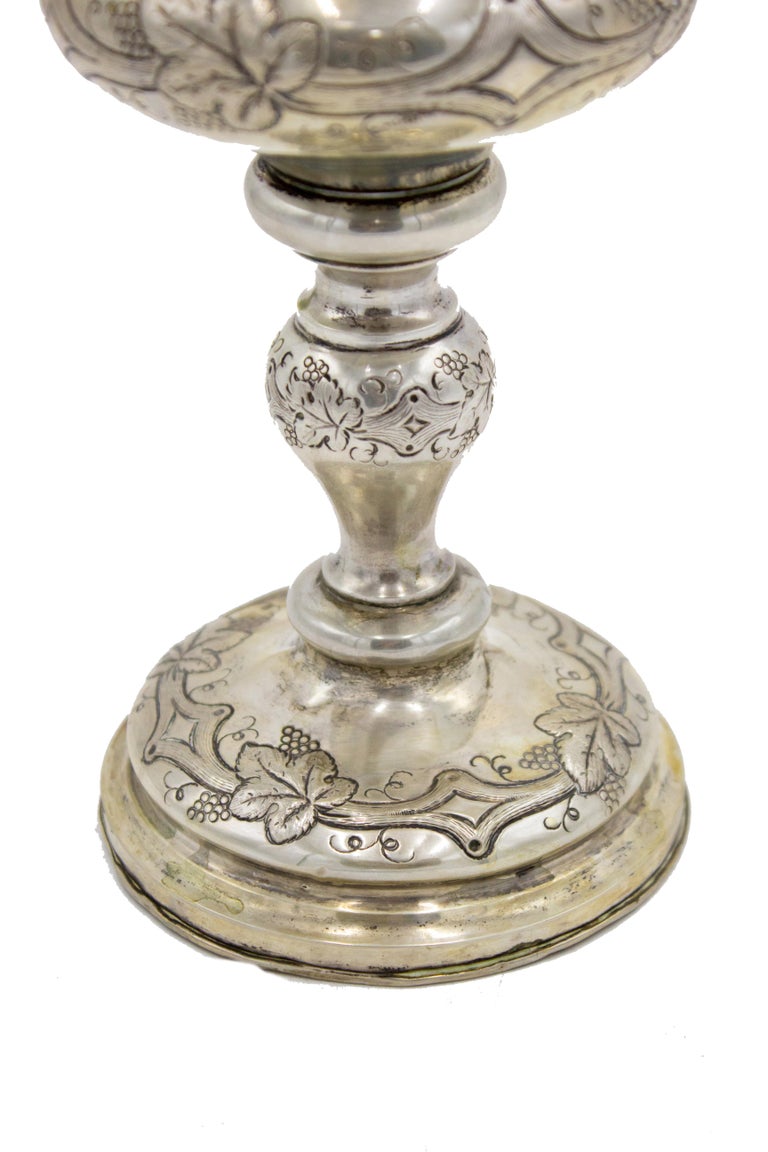 19th Century Italian Renaissance Style Silver Chalice For Sale at 1stDibs