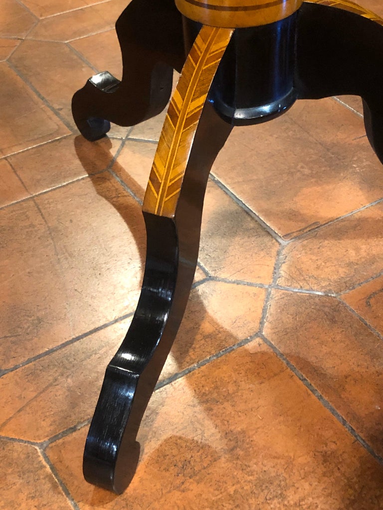 19th Century Italian Rolo Wood Walnut Inlay Table, 1860s For Sale at ...