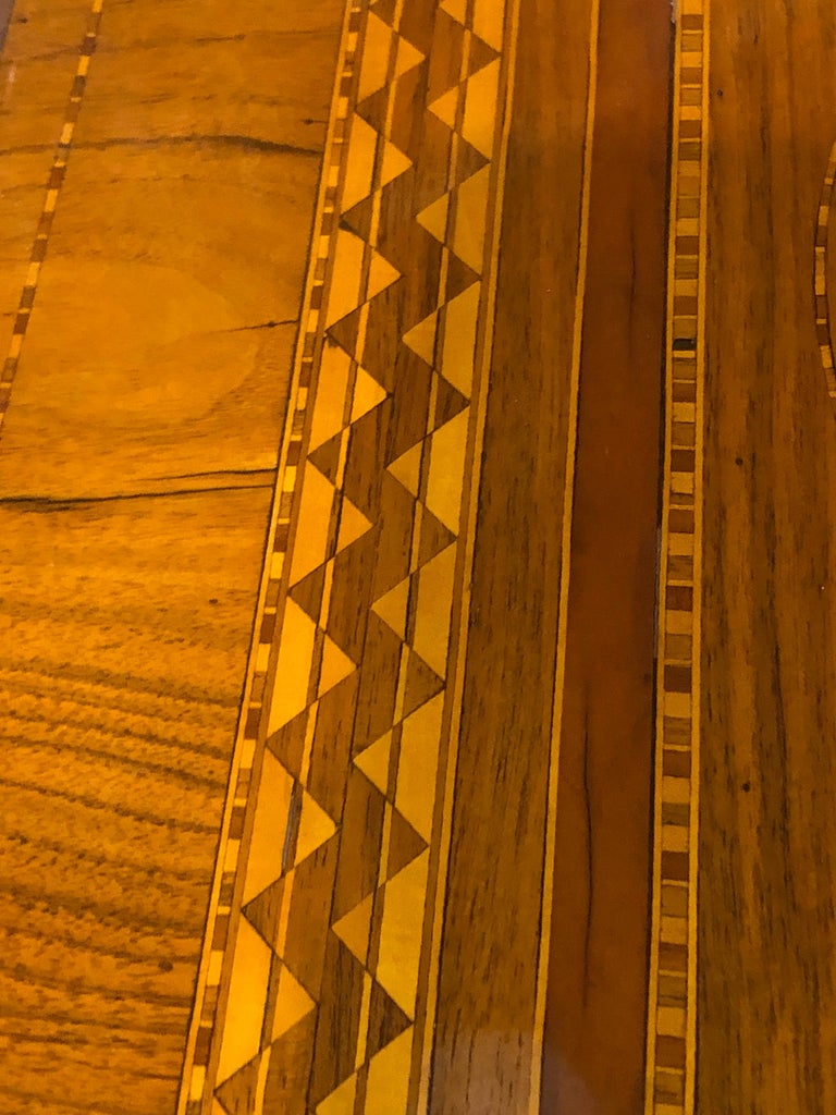 19th Century Italian Rolo Wood Walnut Inlay Table, 1860s For Sale at ...