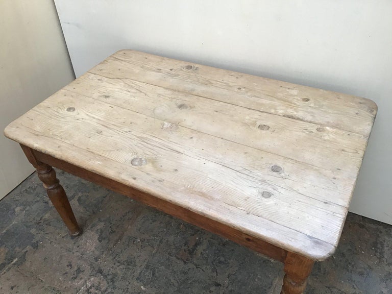 19th Century Italian Spruce Table with Wooden Top, 1890s For Sale at ...